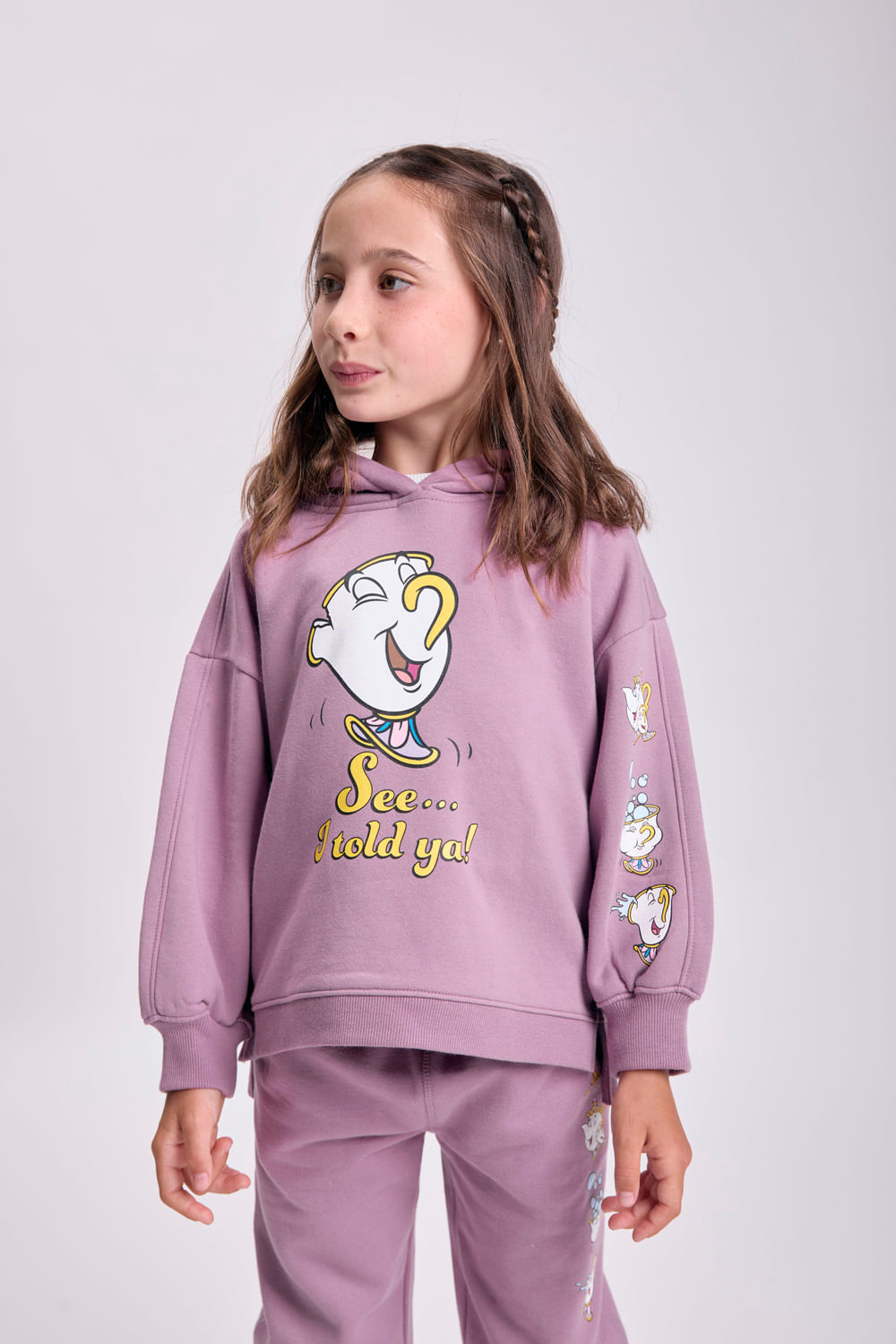 CANGURO DEPORTIVO ESTAMPADO VIOLETA