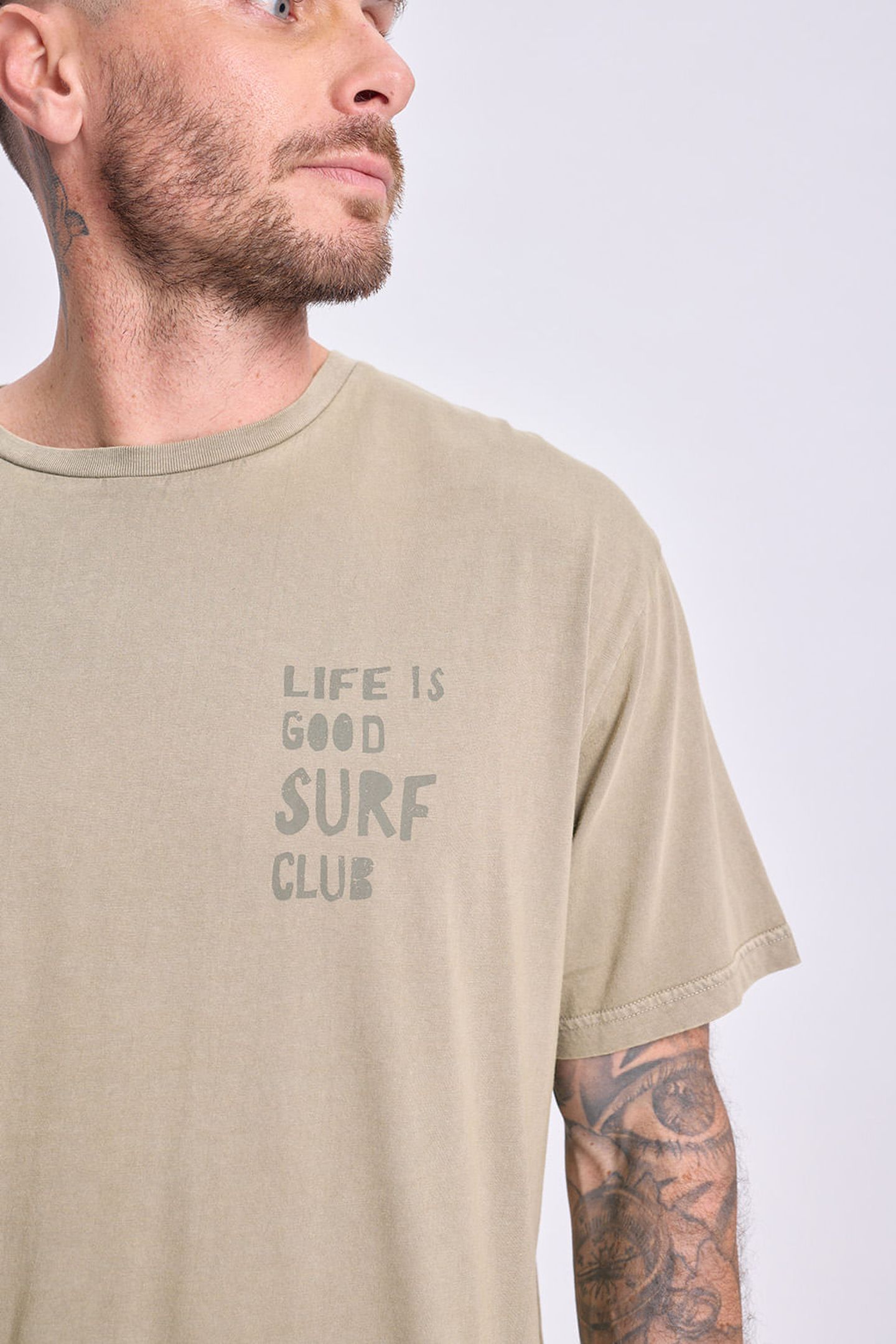 REMERA OVERSIZE ESTAMPA SURF CLUB VERDE